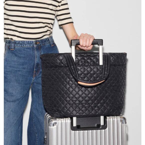 MZ Wallace | Bags | Mz Wallace Black Metro Tote Deluxe Large Luggage ...